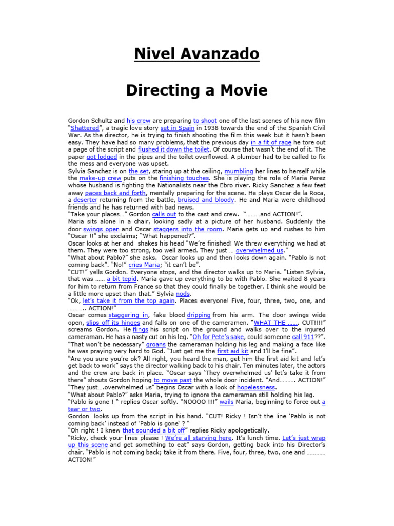 Directing A Movie - B.2 | PDF