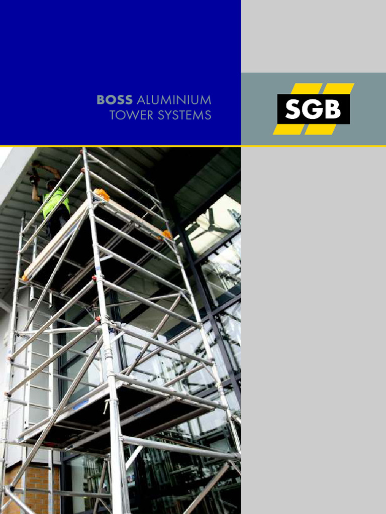 Boss Aluminium Scaffold Tower Systems | PDF | Stairs | Door