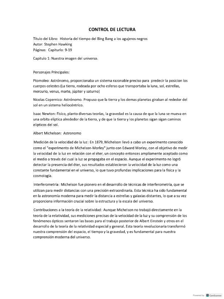 Control de Lectura.... | PDF