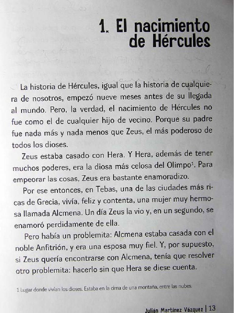 el nacimiento de hercules | PDF