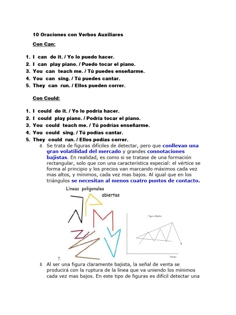 10 Oraciones Con Verbos Auxiliares | PDF | Hipótesis | Teoría