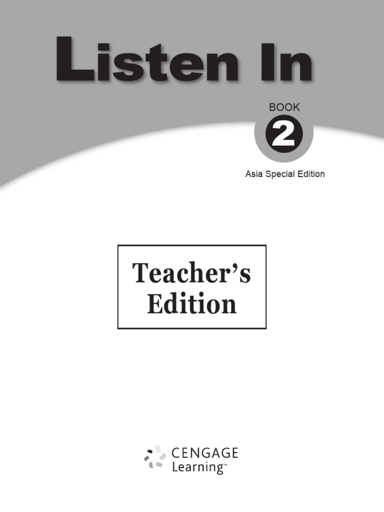 Listen in 2 Teacher's Edition (Updated Ed) | PDF | Learning | Reading ...
