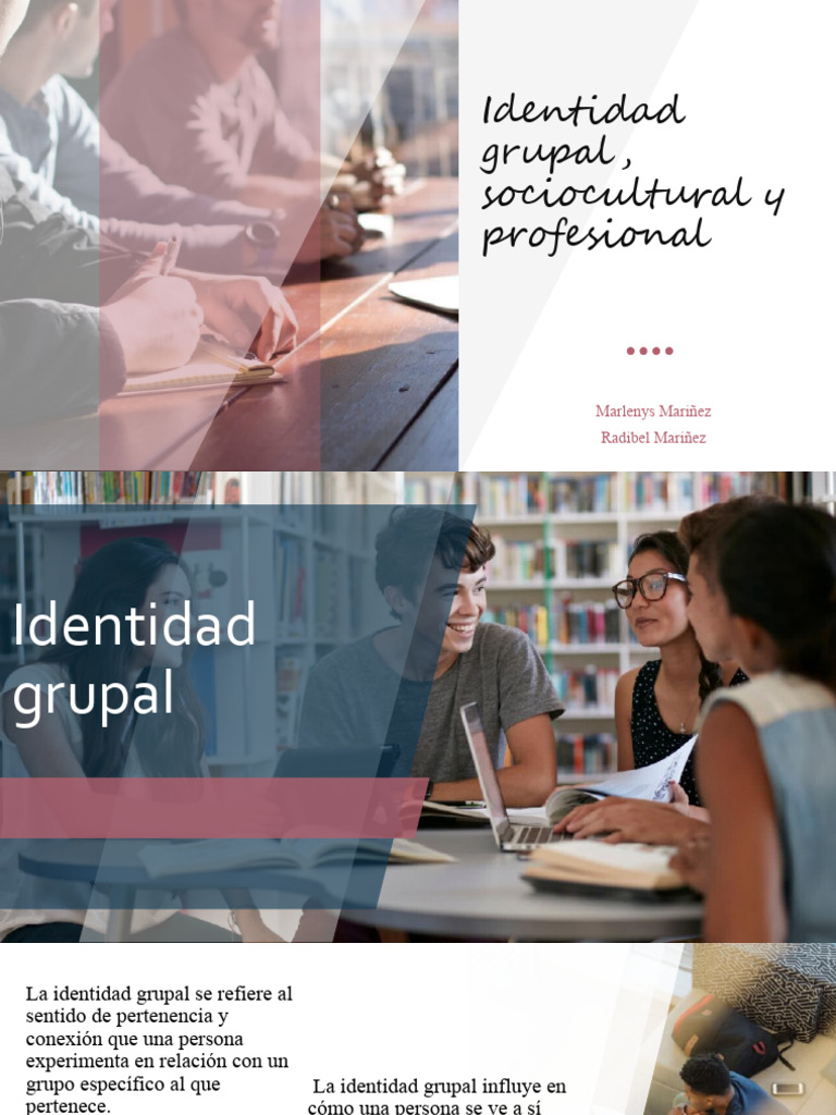 Identidad Grupal, Sociocultural y Profesional | PDF