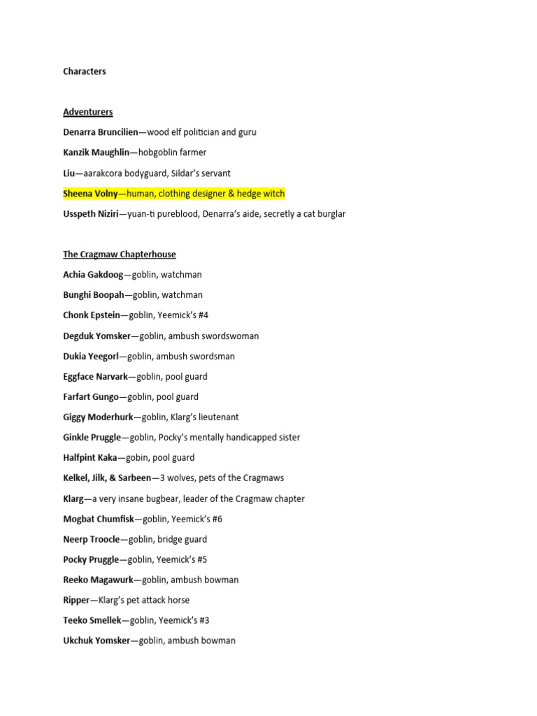 Eh Plots | PDF | Fantasy Creatures | English Legendary Creatures