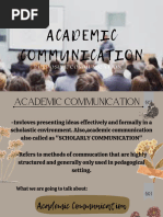What Are Academic Communications | PDF | English As A Second Or Foreign ...