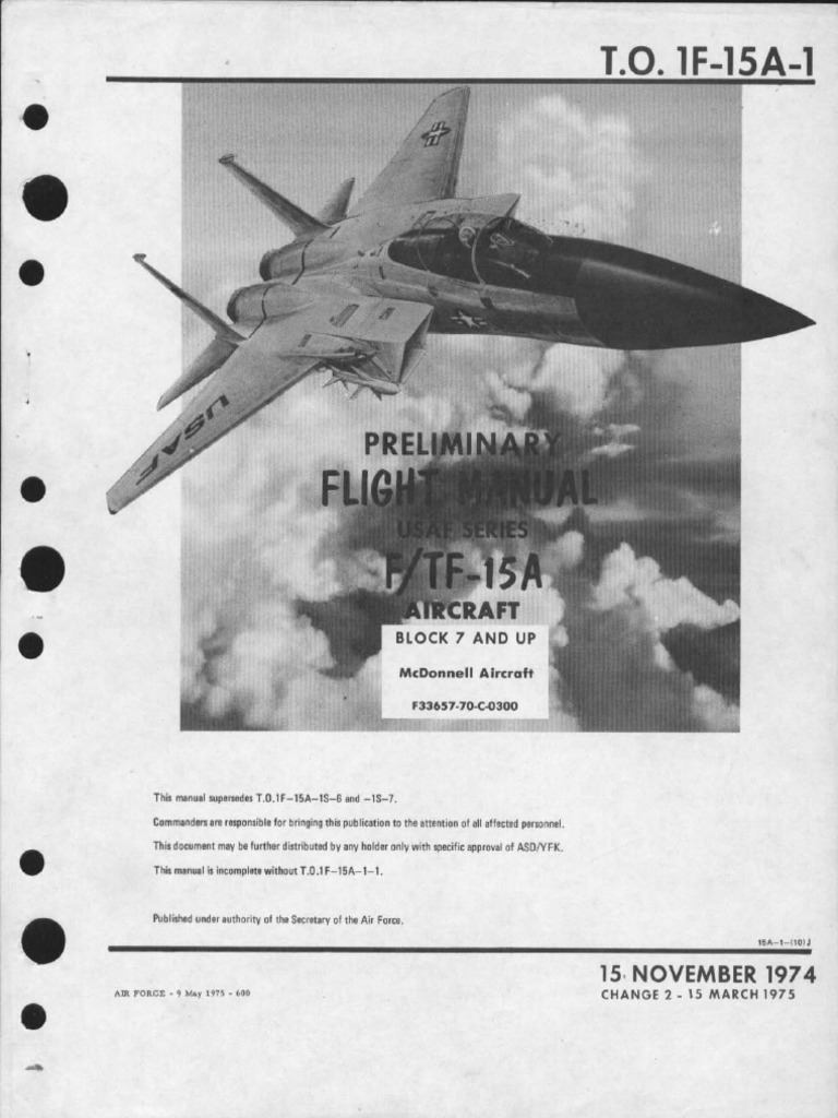 F - TF-15A Flight Manual | PDF
