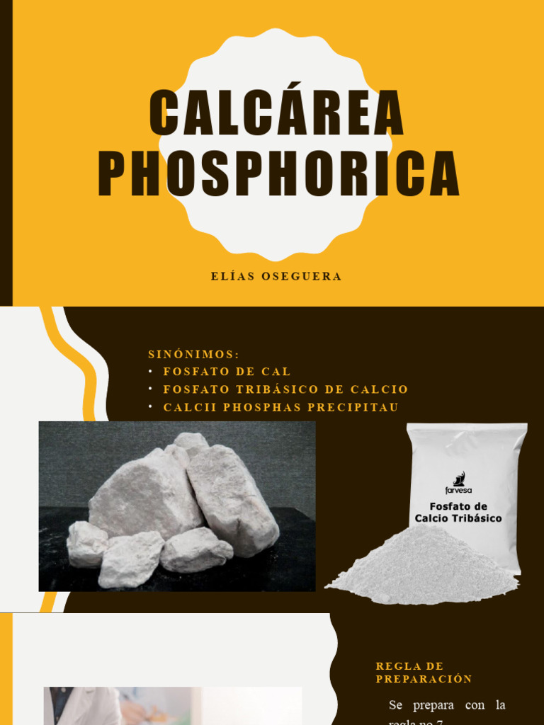 Calcárea Phosphorica | PDF | Sangre | Medicina CLINICA