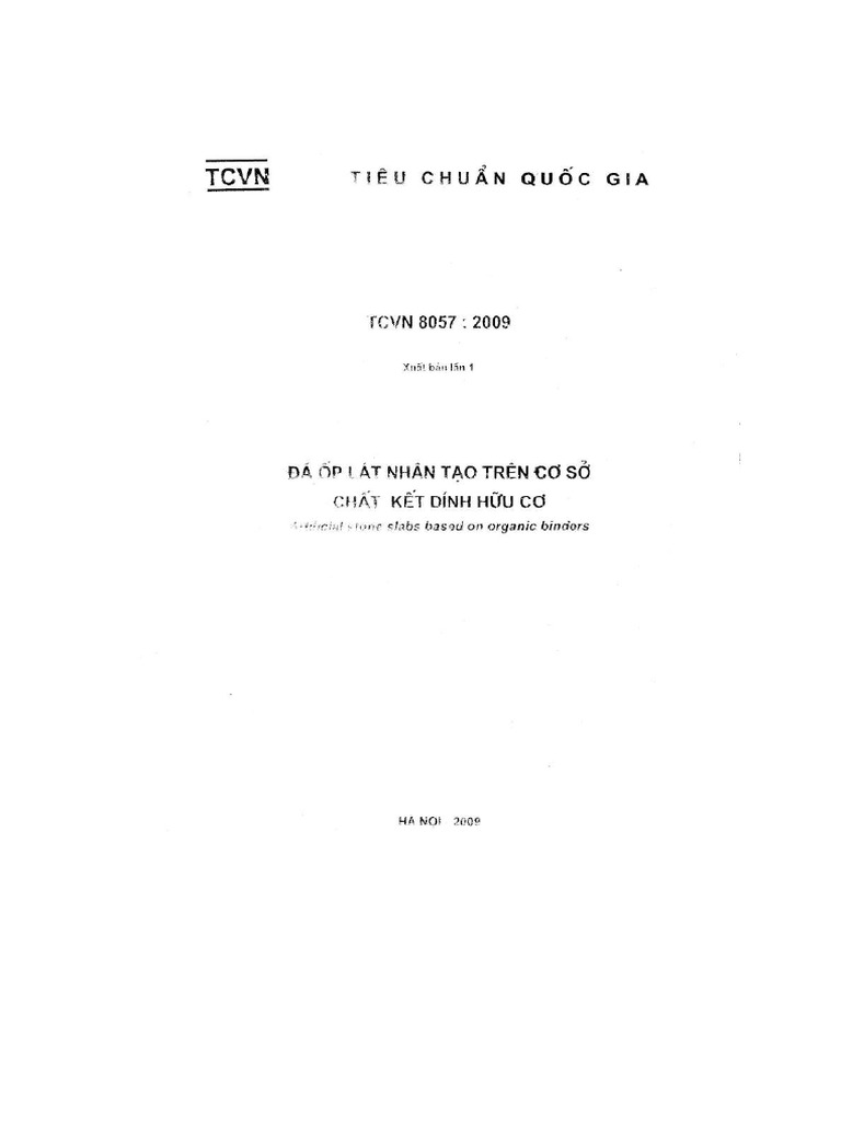 TCVN 8057 2009 - Da Op Lat Nhan Tao Tren Co So Chat Ket Dinh Huu Co | PDF