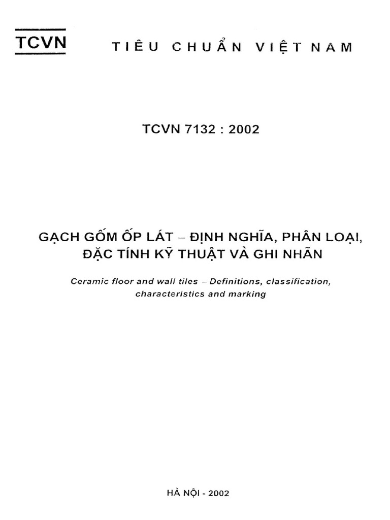TCVN 7132-2002-Gach Gom Op Lat | PDF