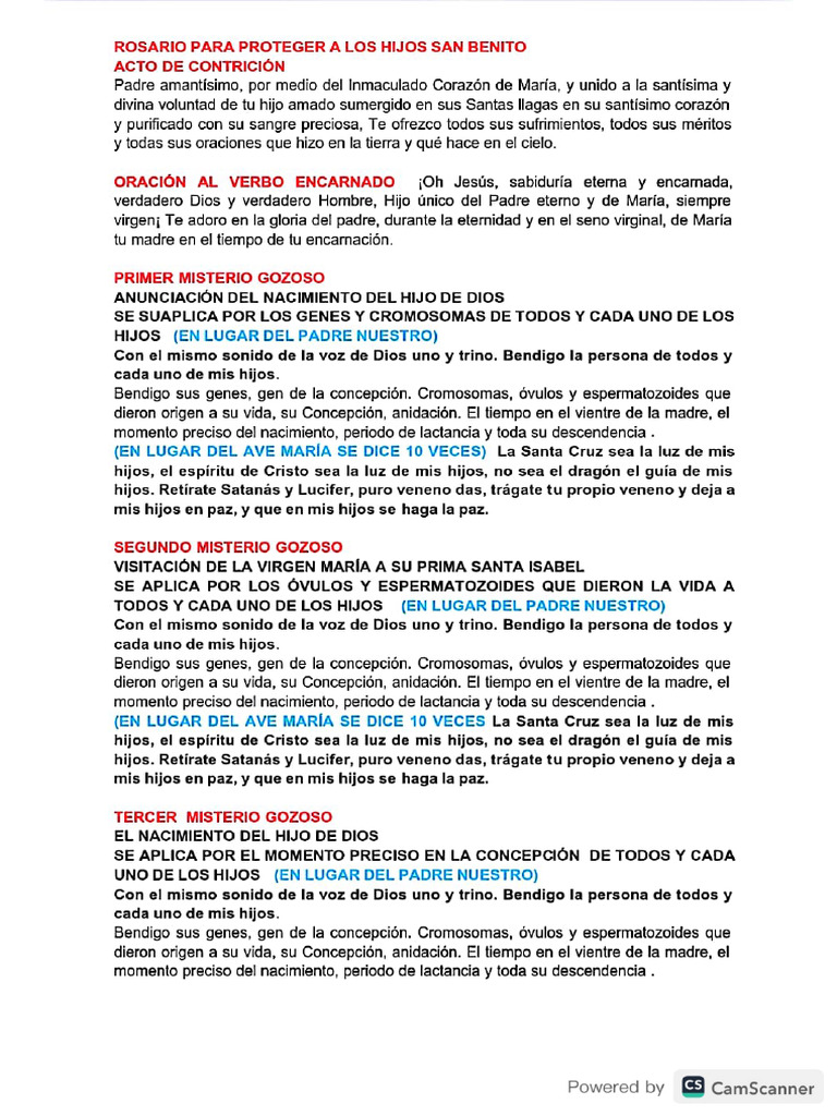 Rosario Por Los Hijos Pdf