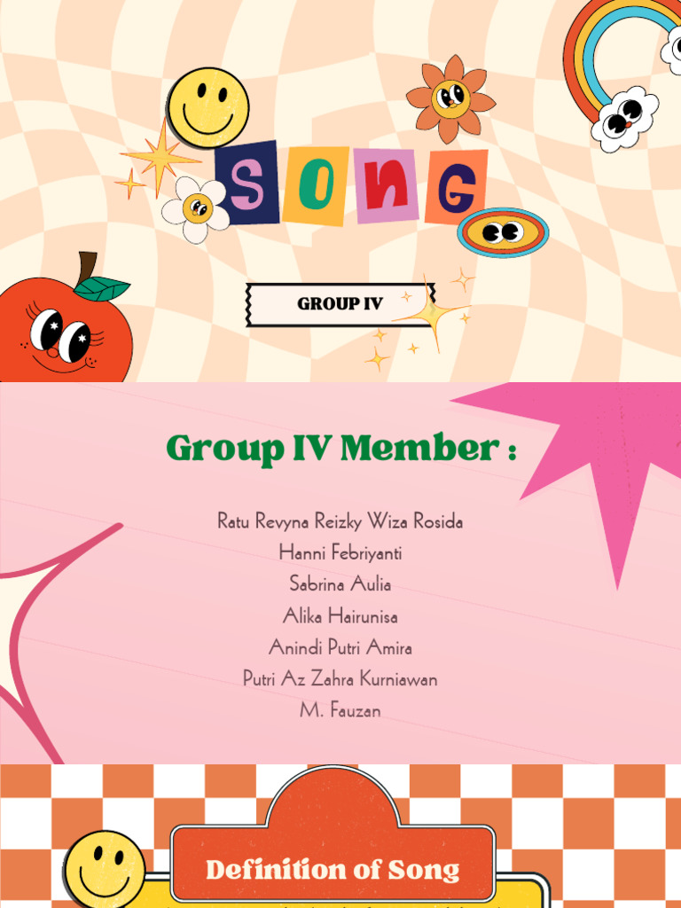 English Lesson Group 4 - Song | PDF | Song Structure | Refrain
