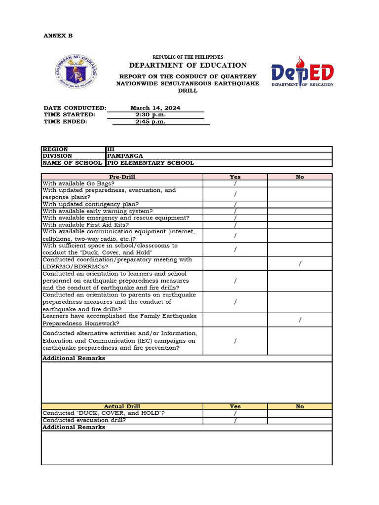 1st Quarter NSED (CY 2024 NSED) Report - Pio Elementary School - 106228 ...