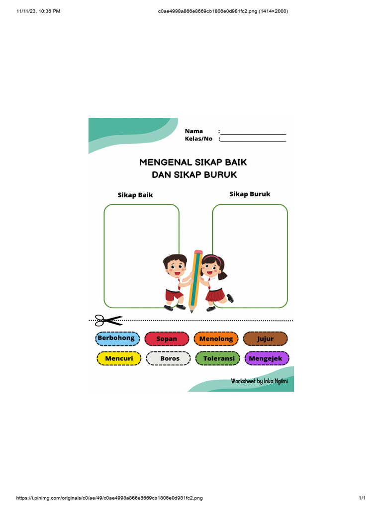 Mengenal Sikap Baik Dan Buruk | PDF