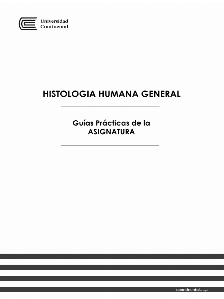 Guia Practica de Histologia Humana General 2023 | PDF | Hueso | Epitelio