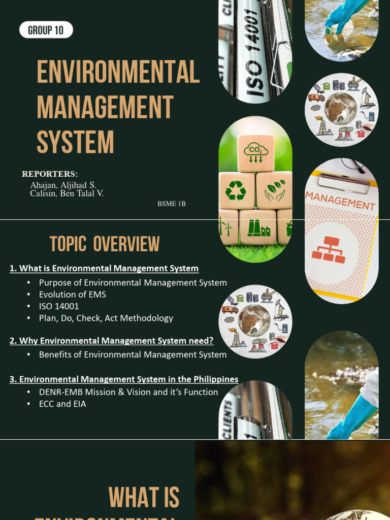 Group 10 Environmental Management System | PDF | Environmental Resource ...