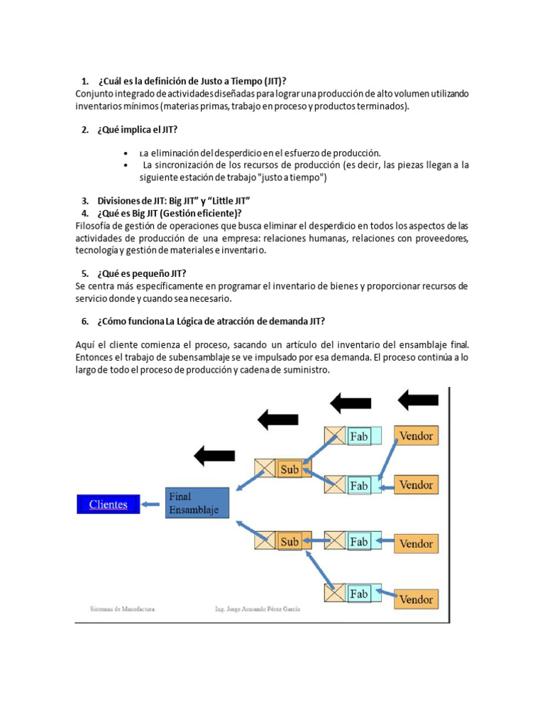 Guia Control Jit | PDF | Lean Manufacturing | Negocios económicos