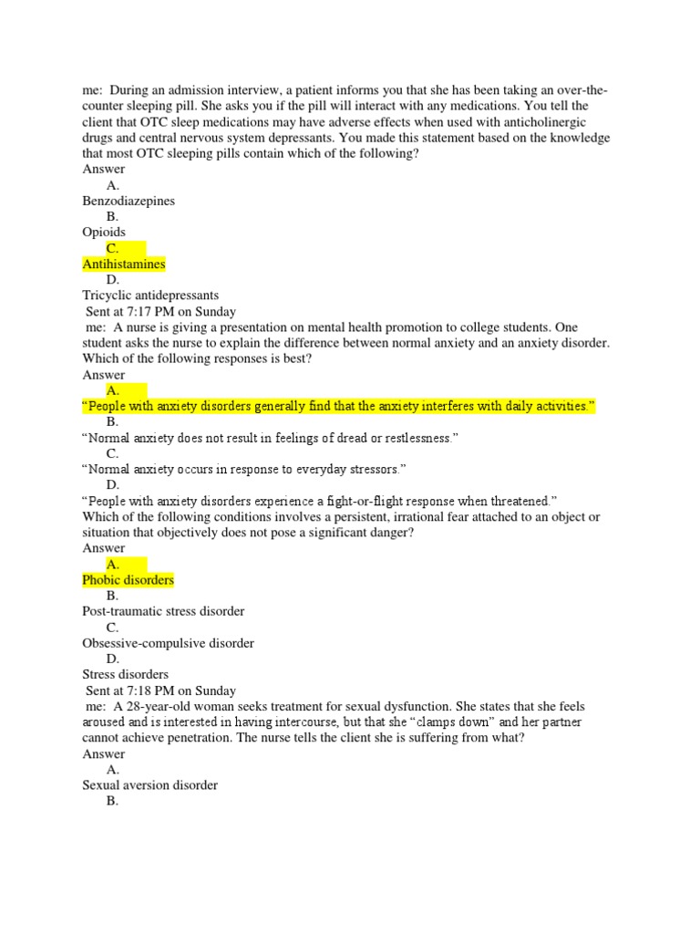 Test 3 Psych | PDF | Personality Disorder | Anxiety Disorder