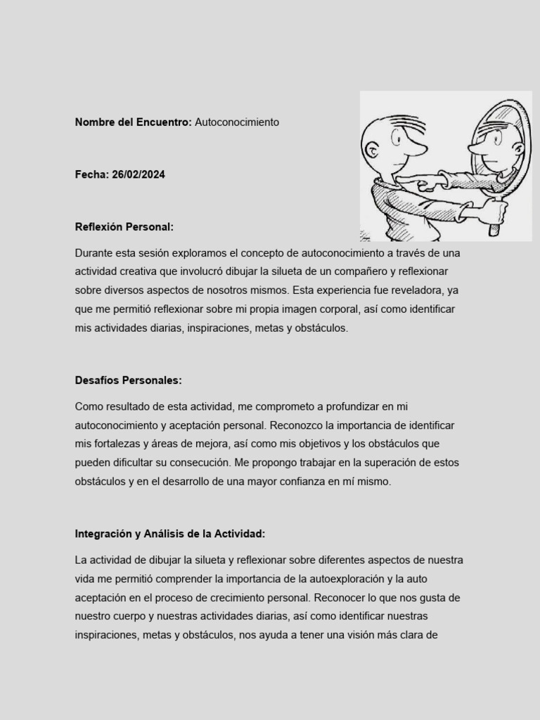 Autoconocimiento y Crecimiento Personal | PDF