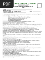 Grade 2 GMRC Exam Worksheet | PDF