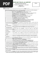 GMRC Grade 3 Worksheets and Exam Guide | PDF | Language Arts & Discipline