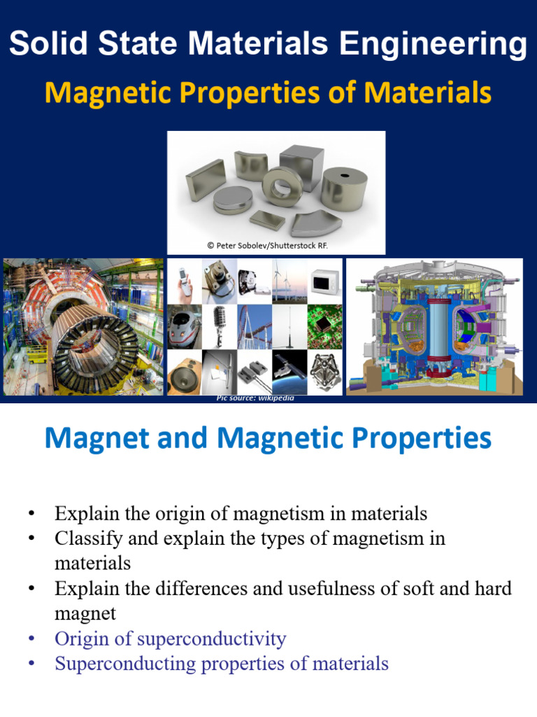 3 Magnetic Properties | PDF | Superconductivity | Ferromagnetism