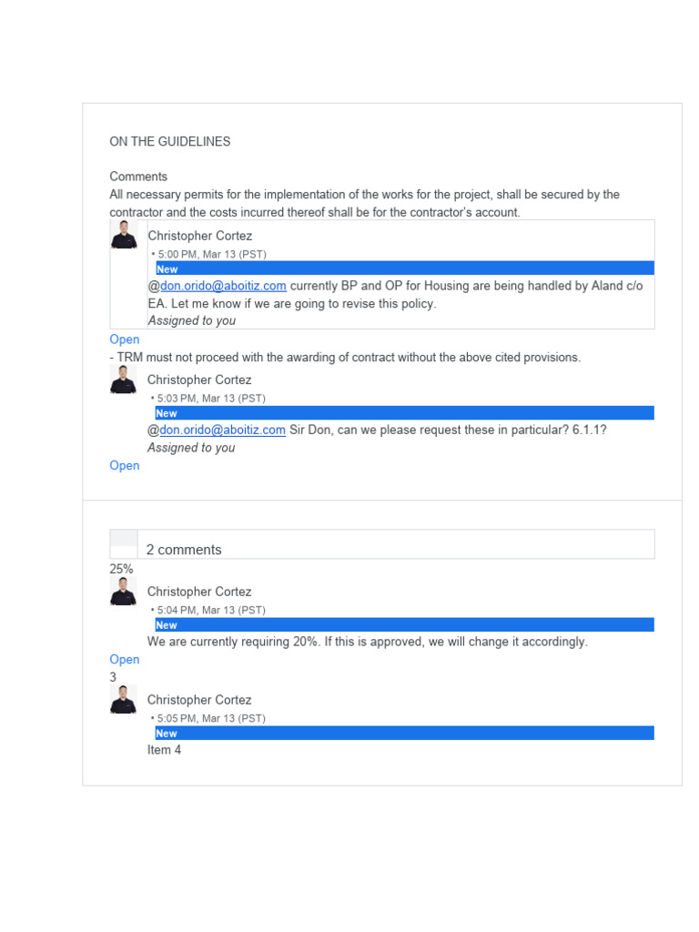 Comments On Guidelines | PDF | Justice | Crime & Violence