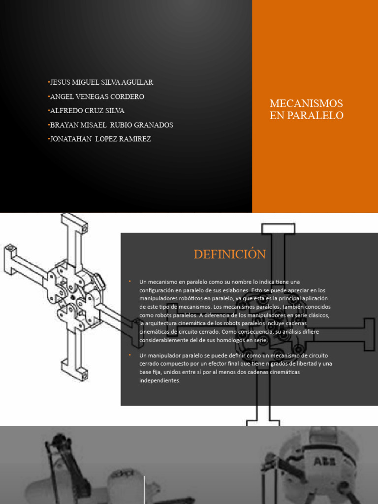 Mecanismos en Paralelo 1 | PDF | Robot | Robótica