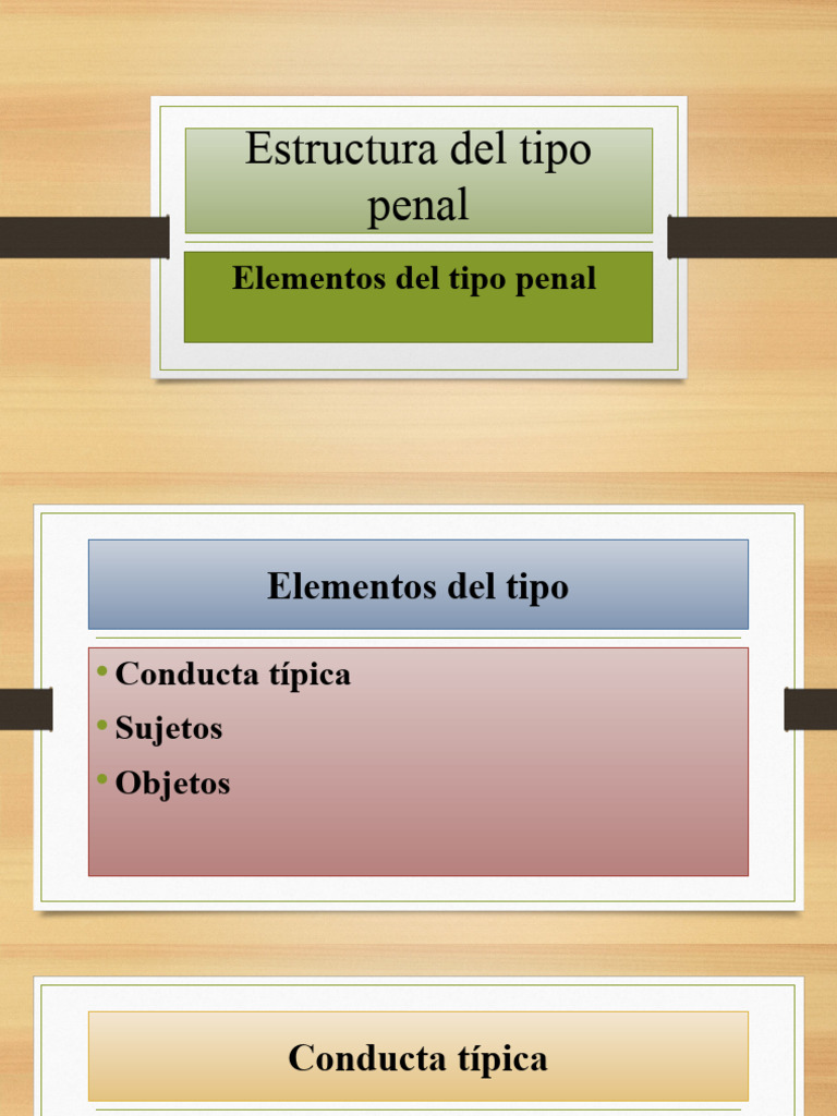 Elementos Del Tipo Penal | PDF | Intención (Derecho Penal) | Justicia