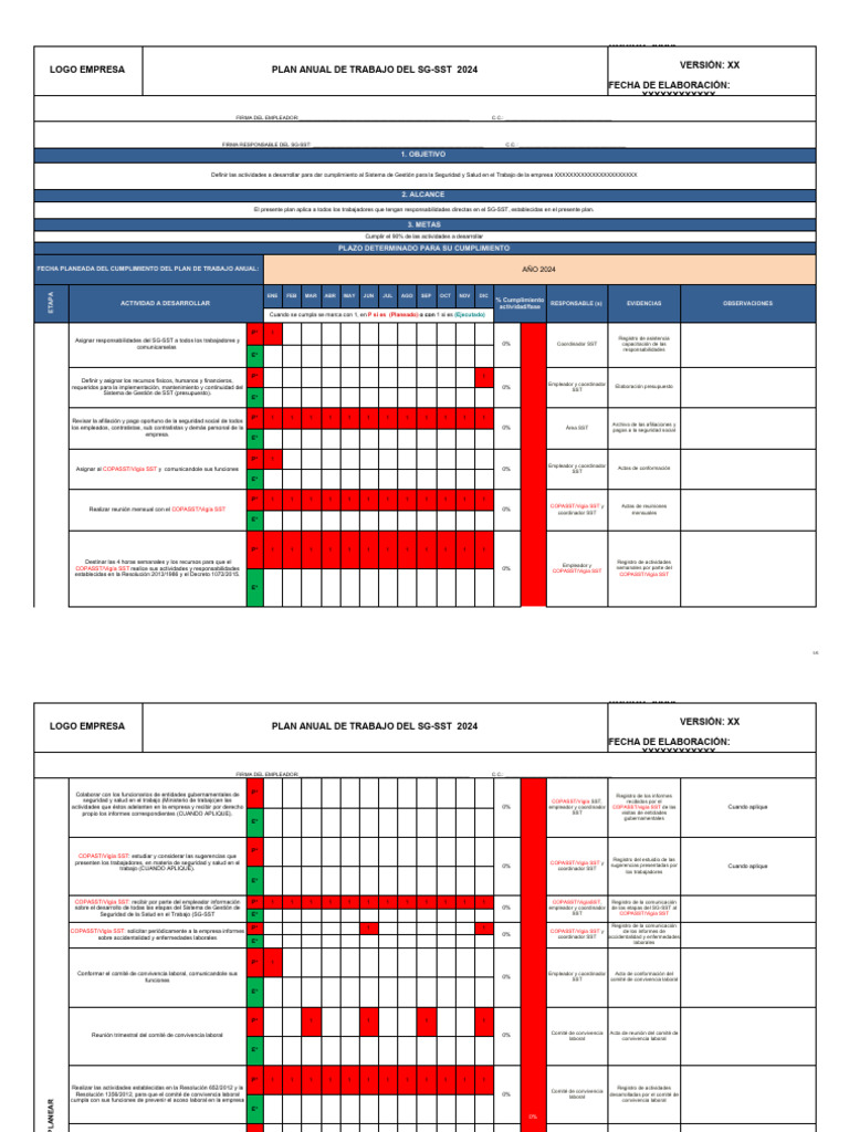 Plan Anual de Trabajo | PDF | Presupuesto | Business