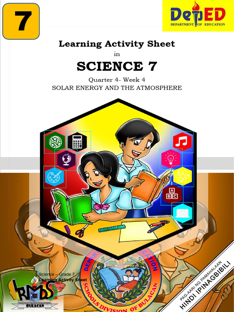 Learning Acivity Sheet Science 7 | PDF | Atmosphere Of Earth | Atmosphere