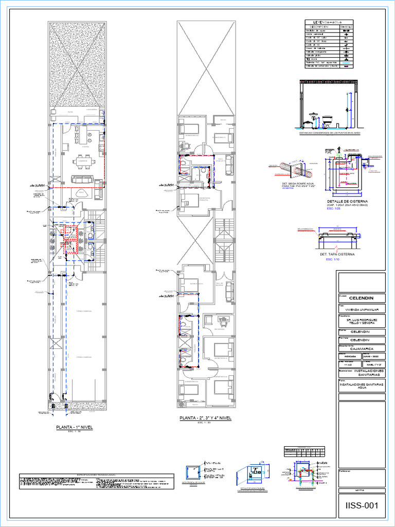 Instalaciones Sanitarias - Agua - Iiss-01 (A0) | PDF | Procesos industriales | Construyendo ...
