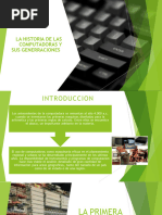 Infografia de La Evolucion de Las Computadoras | PDF | Clases de computadoras | Electrónica