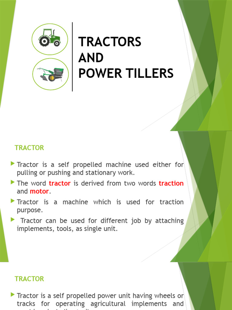 Types and Features of Tractors | PDF | Tractor | Vehicles