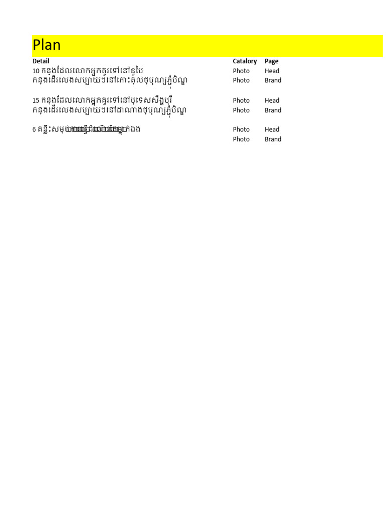 Plan | PDF