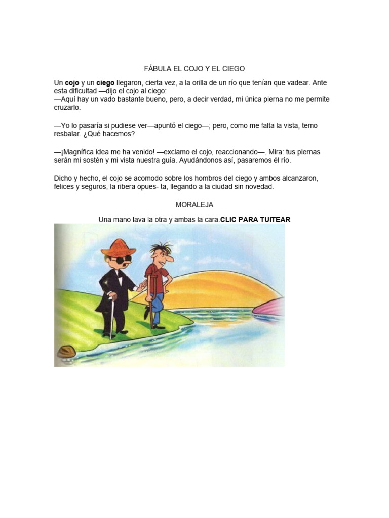 El Cojo y El Ciego | PDF | Poesía | Libros para adolescentes