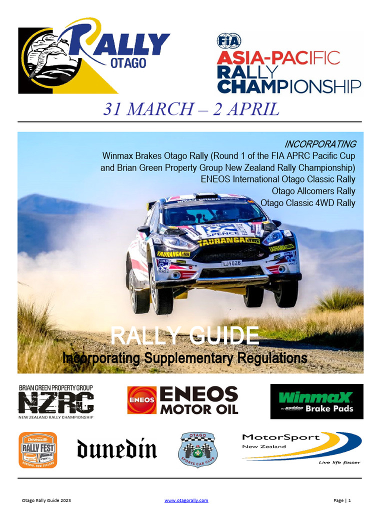 2023 Otago Rally Overview and Winners | PDF | Motorsport | Alloy