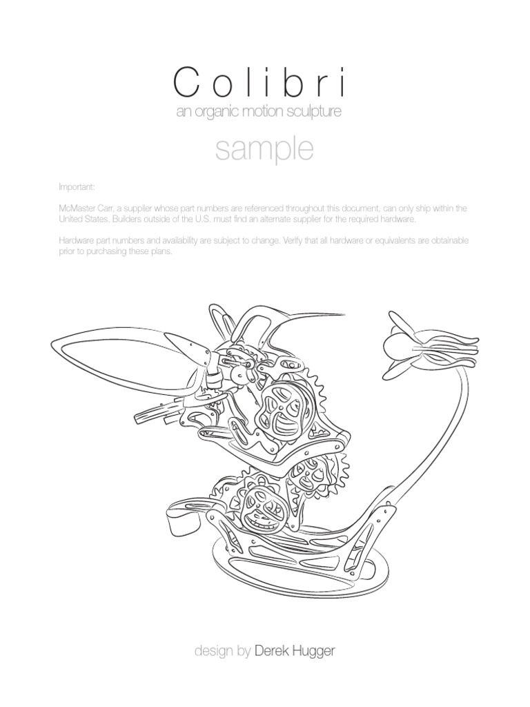Colibri Sample | PDF | Pipe (Fluid Conveyance) | Screw