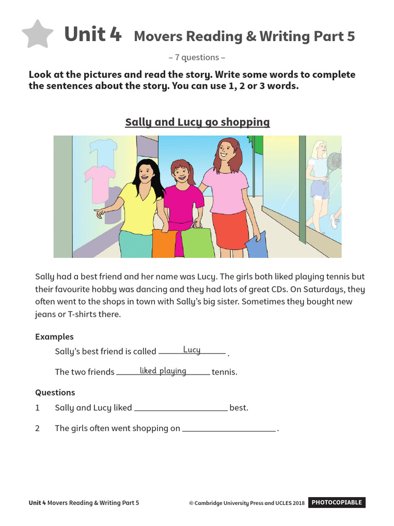 Pu3 Cept U4 Unit 4 Cambridge English Practice Tests Pdf