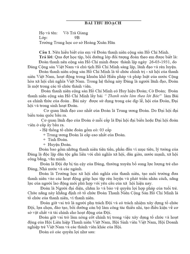 Bai_thu_hoach_doan | PDF