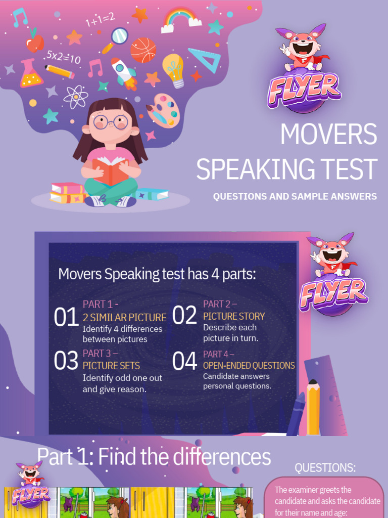 FLYER - VN Movers Speaking Test | PDF | Language Mechanics | Linguistic ...