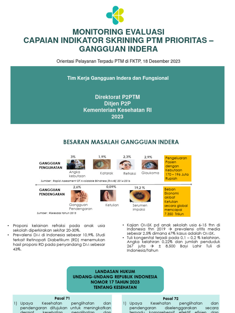 Monev IKK Skrining Indera - 2023 | PDF