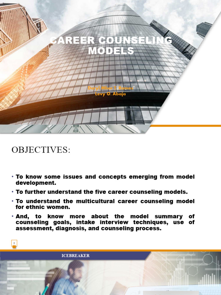 Career Counseling Models Guide | PDF | Counseling Psychology ...