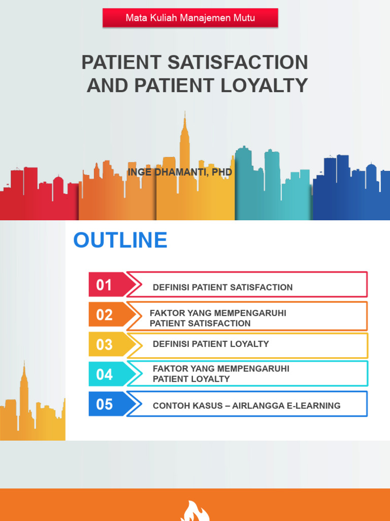 TM 8 Patient Satisfaction Dan Patient Loyalty | PDF | Patient | Customer Satisfaction
