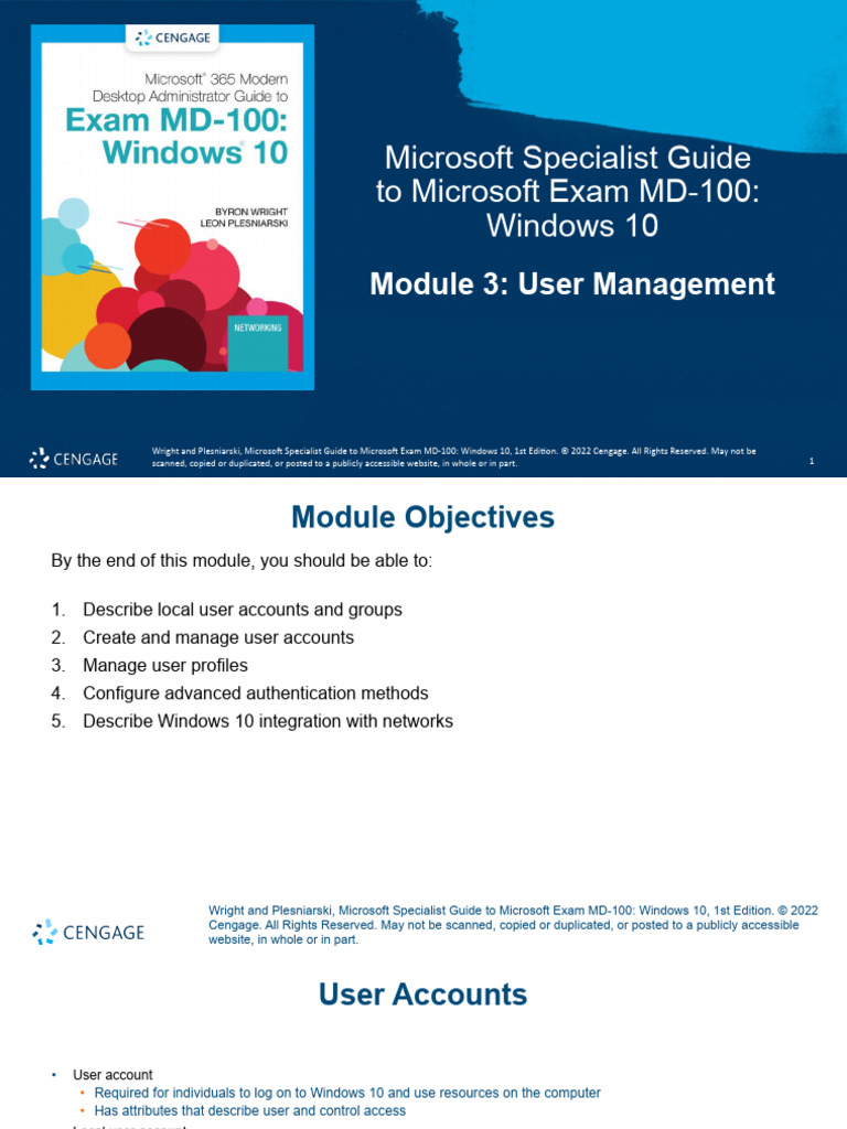 Win10 MD100 PPT Mod3 Final | PDF | Windows 10 | Microsoft Windows