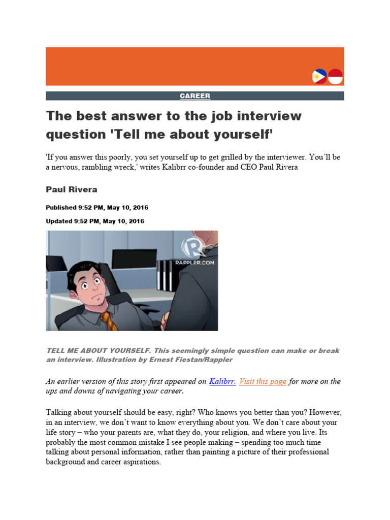 Rappler Interview | PDF | Business