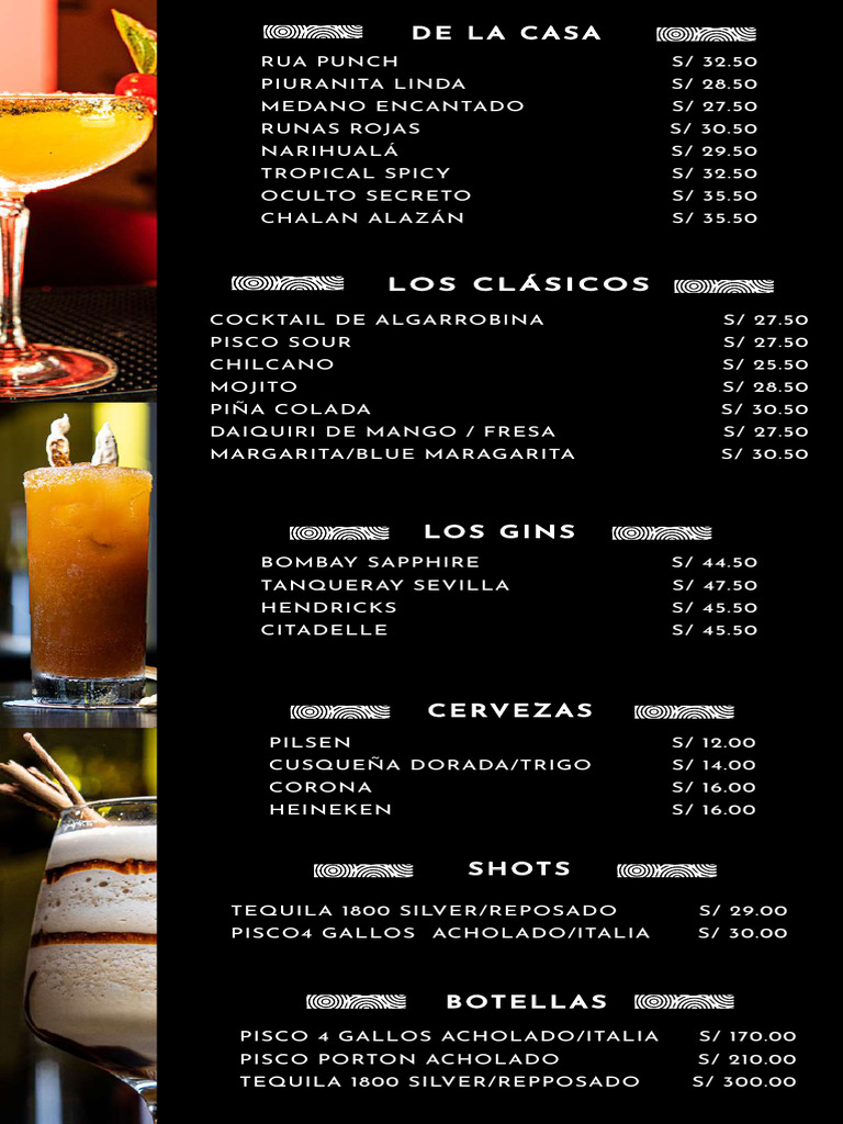 Carta-Bar-2024-abril | PDF | Plantas comestibles | Bebida