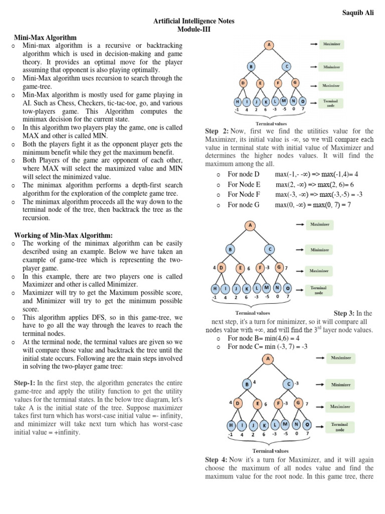 Artificial Intelligence Module-III | PDF | Computational Complexity Theory | Algorithms And Data ...