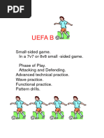 UEFA B Sessions | PDF | Forward (Association Football) | Defender ...