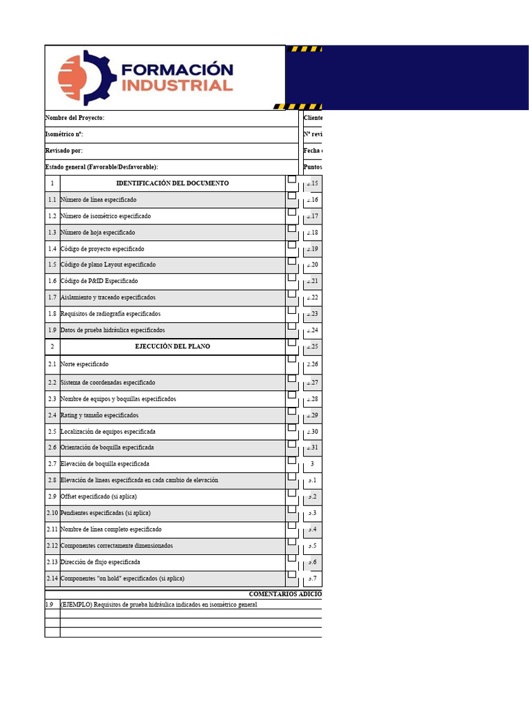 H4-CHECKLIST-ISOMETRICOS | PDF