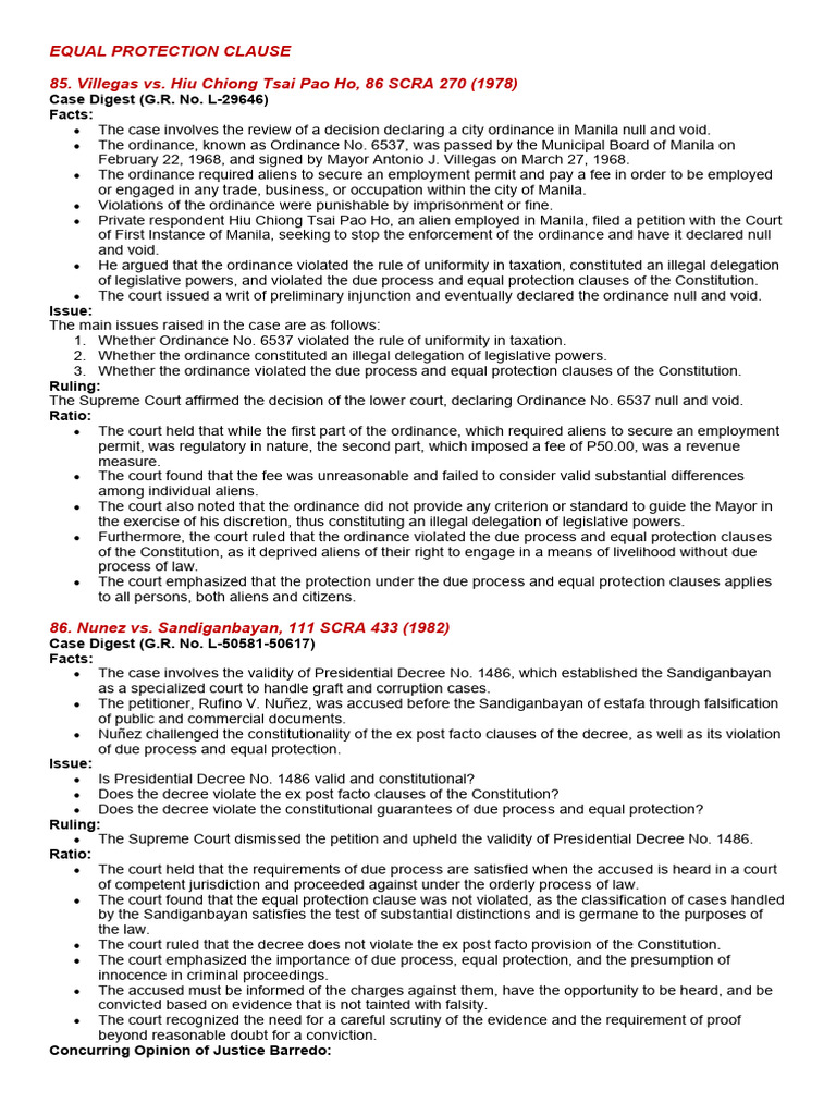 Equal Protection Clause | PDF | Equal Protection Clause | Government
